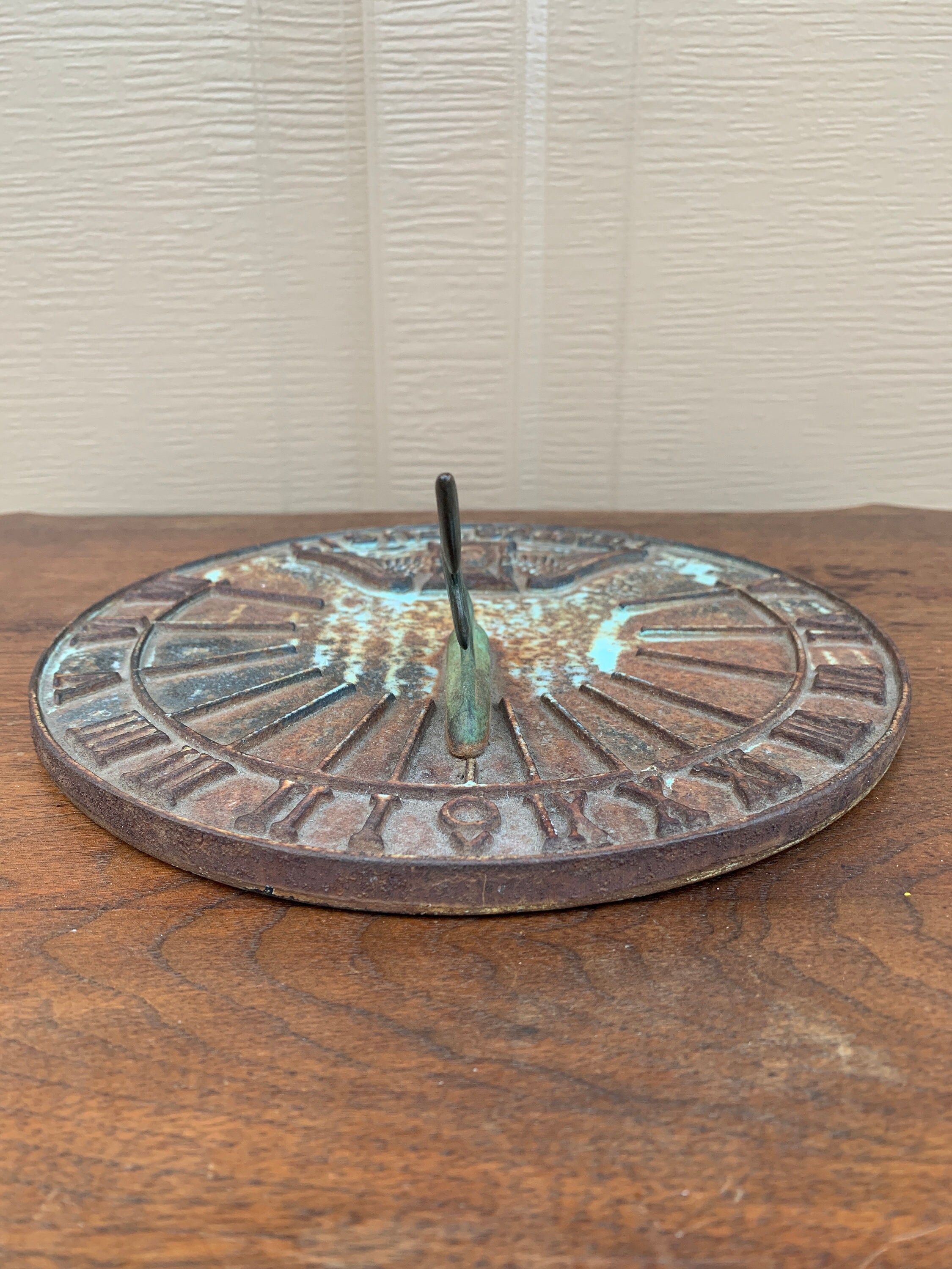 Vintage Iron Garden Sundial tempos Fugit - Etsy