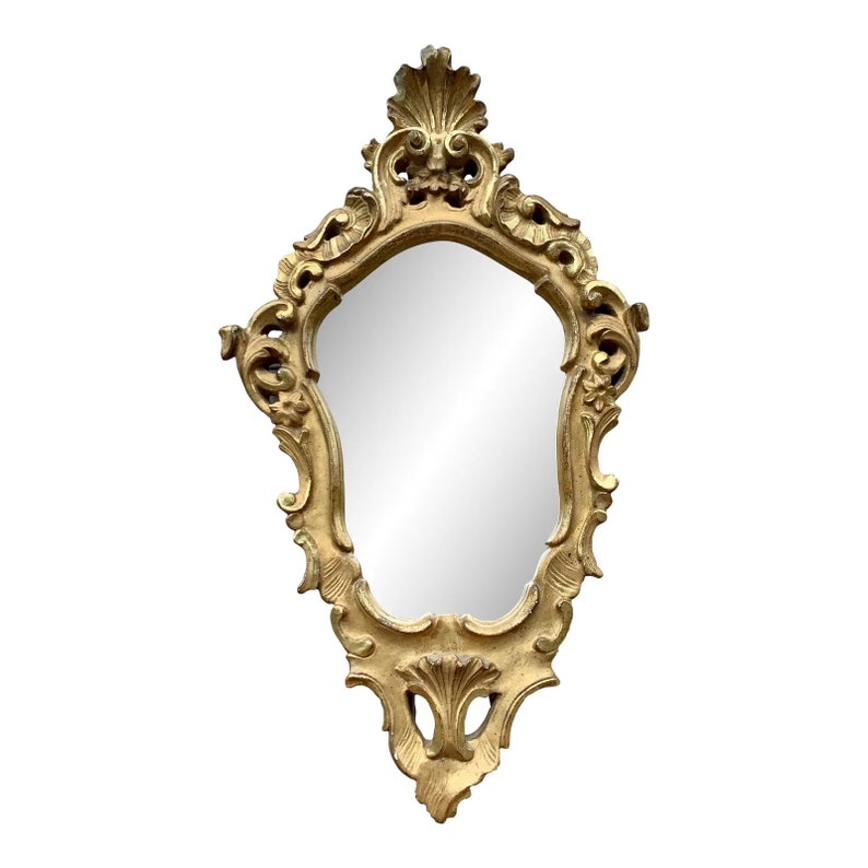 Italian Borghese Rococo Baroque Gilt Wood Mirror - Etsy