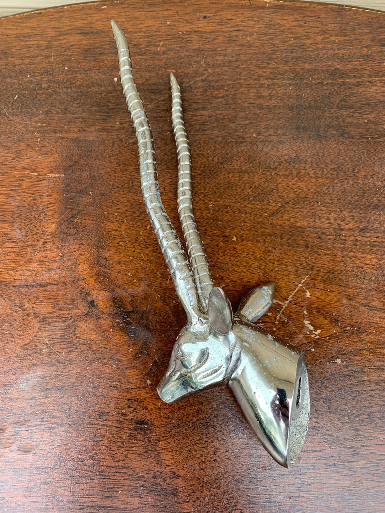 Aluminum Wall Mounted Antelope Head - Etsy