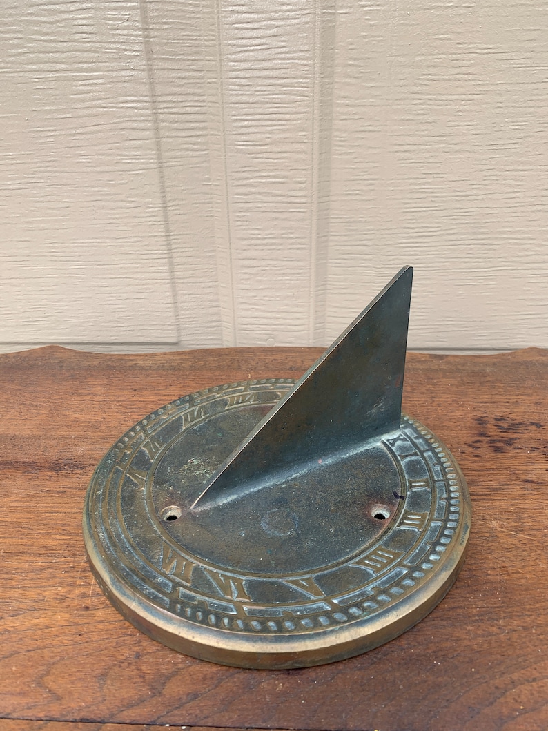 Vintage English Country Iron Garden Sundial - Etsy