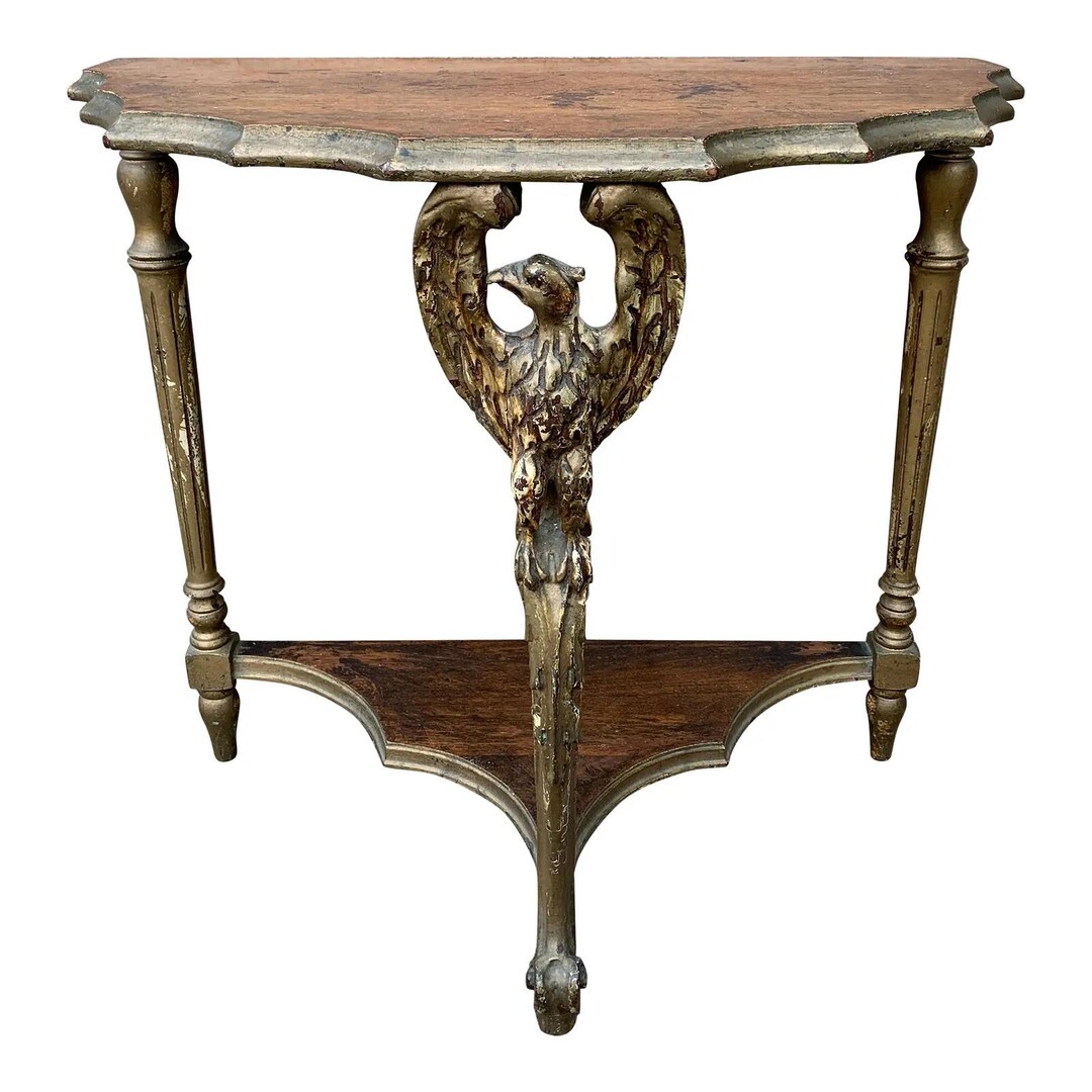 Antique American Federal Eagle Walnut Side Table, Mid 19th Century - Etsy