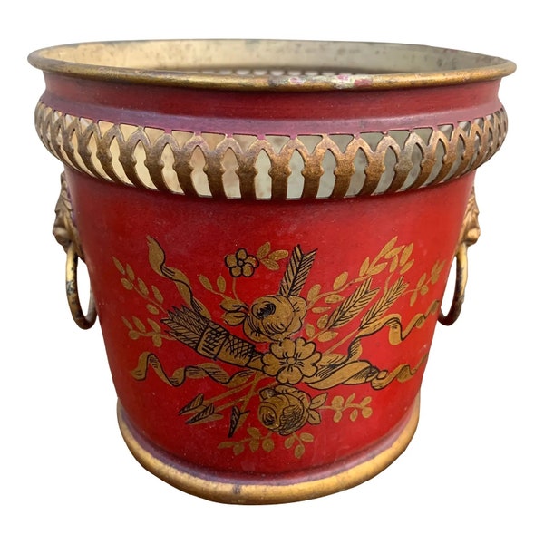 Tole Cachepot - Etsy