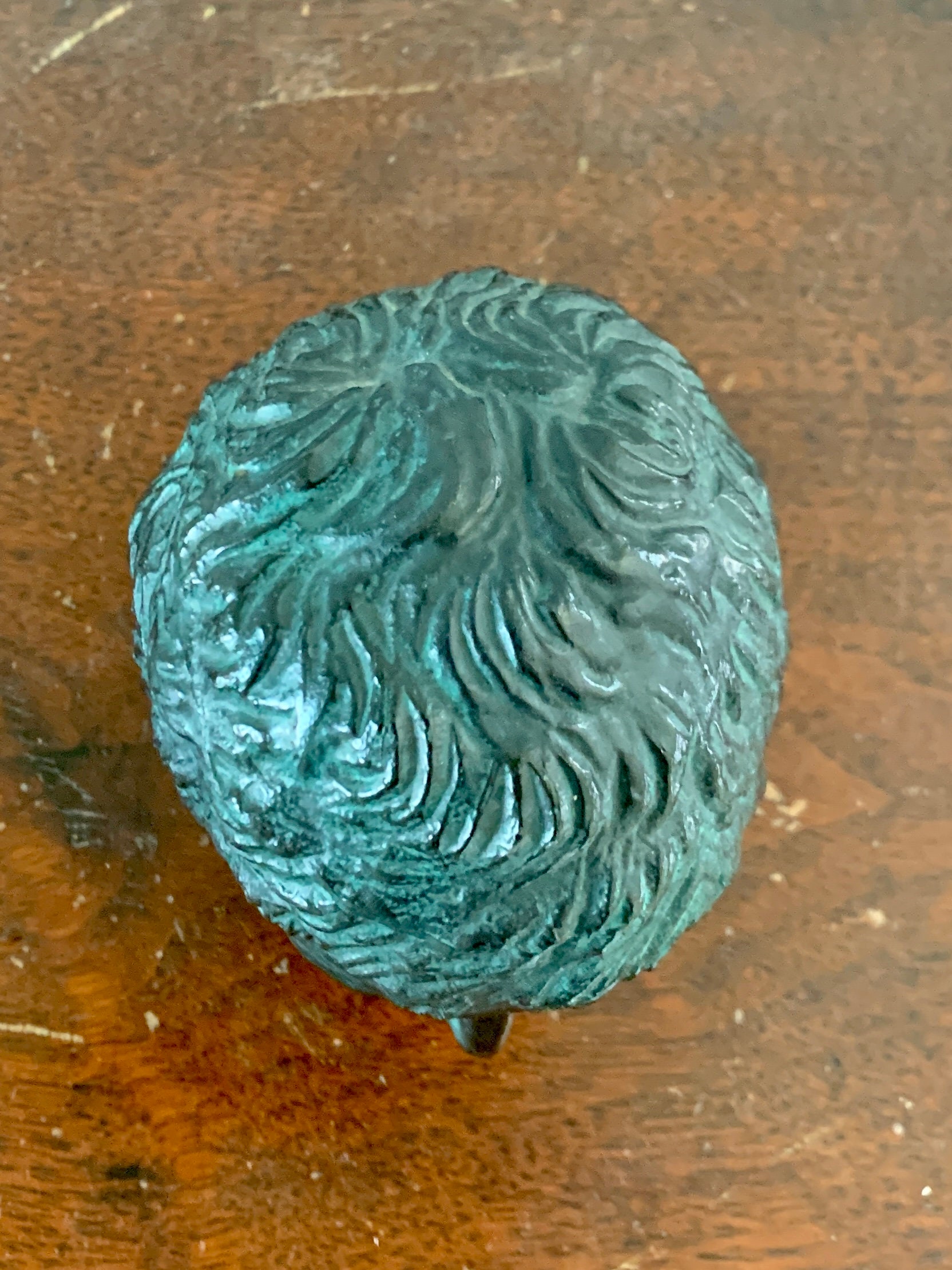 Vintage Brass Verdigris Male Head Bust Sculpture - Etsy