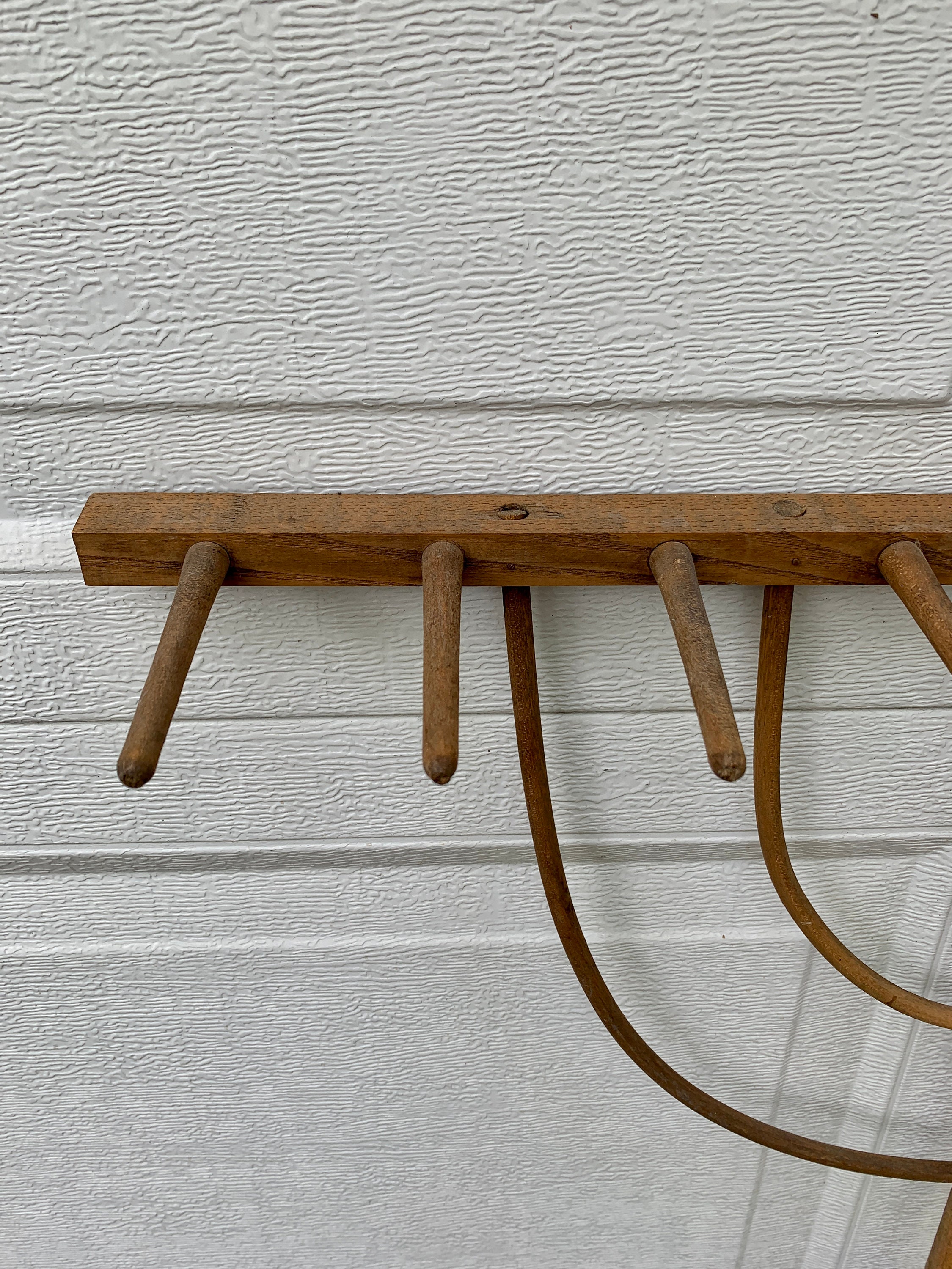 Antique Early 20th Century Hand Made Wooden Hay Rake - Etsy