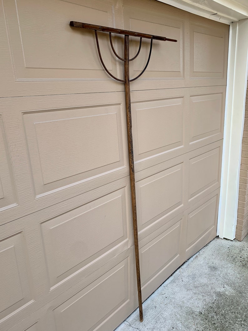 Antique Early 20th Century Hand Made Wooden Hay Rake - Etsy