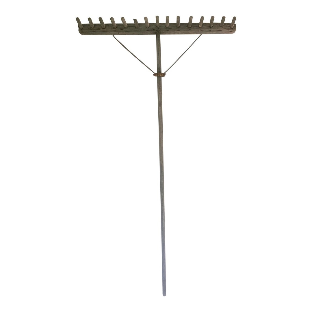 Early 20th Century Hay Rake on Custom Wall Mount - Etsy