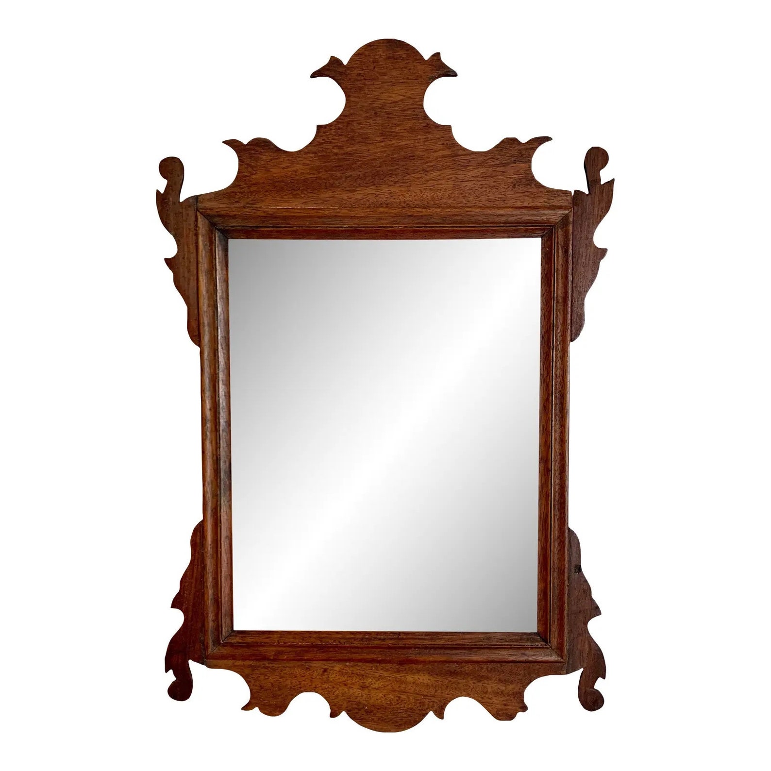 Antique Early American Chippendale Mahogany Mirror Late 18th - Etsy