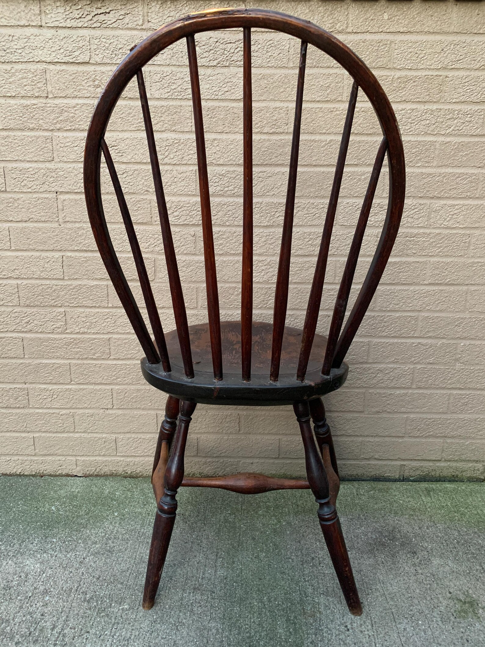 Antique Hand Carved American Windsor Bow-back Chair, Circa 1790 - Etsy