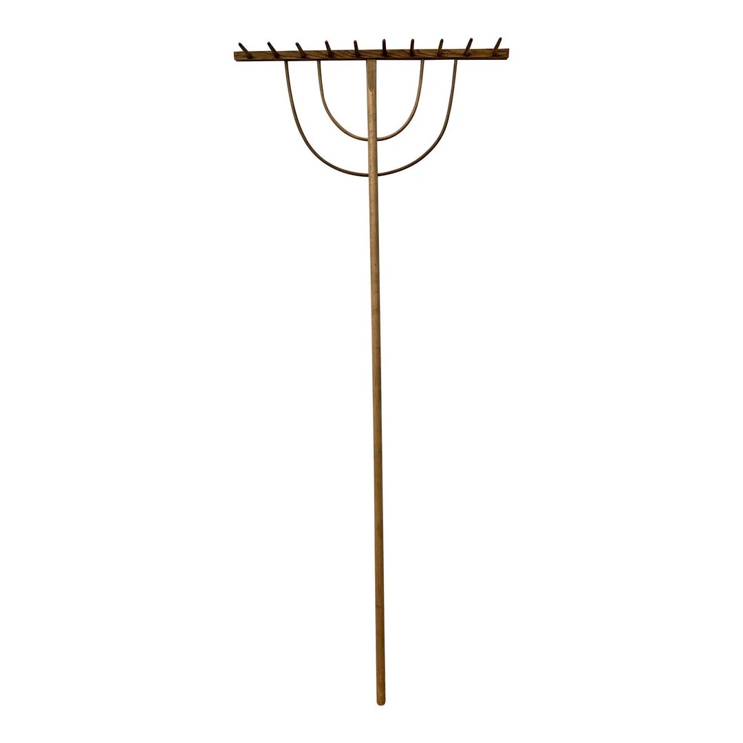 Antique Early 20th Century Hand Made Wooden Hay Rake - Etsy