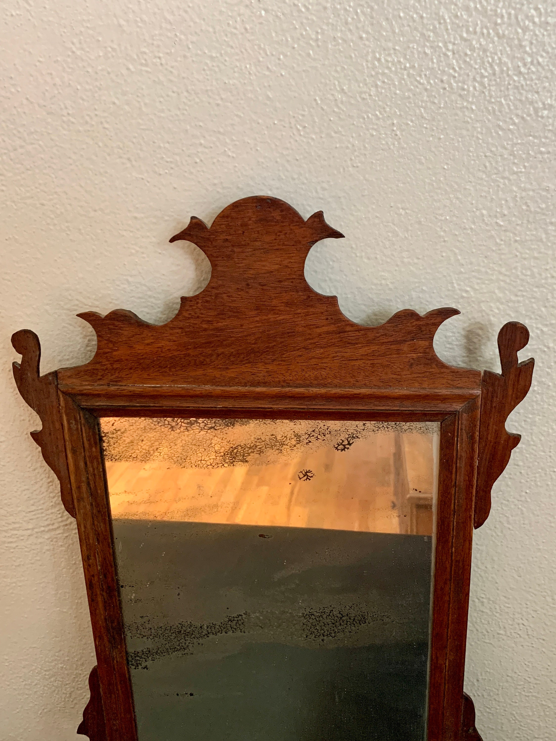 Antique Early American Chippendale Mahogany Mirror Late 18th - Etsy