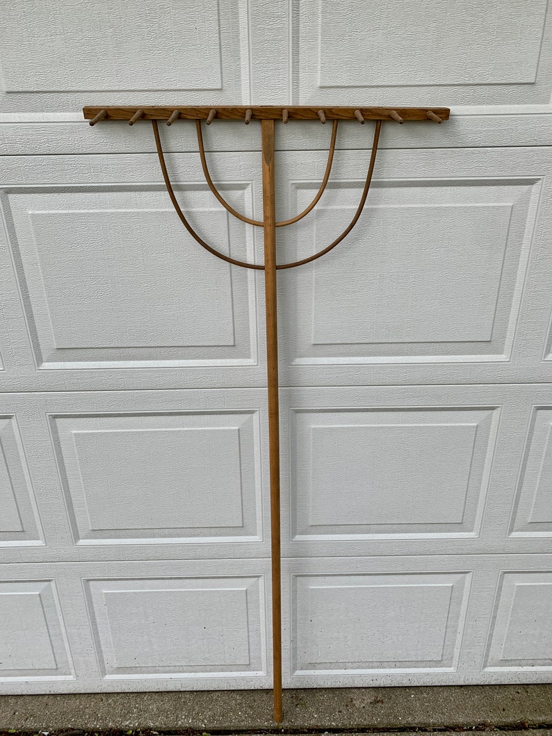 Antique Early 20th Century Hand Made Wooden Hay Rake - Etsy