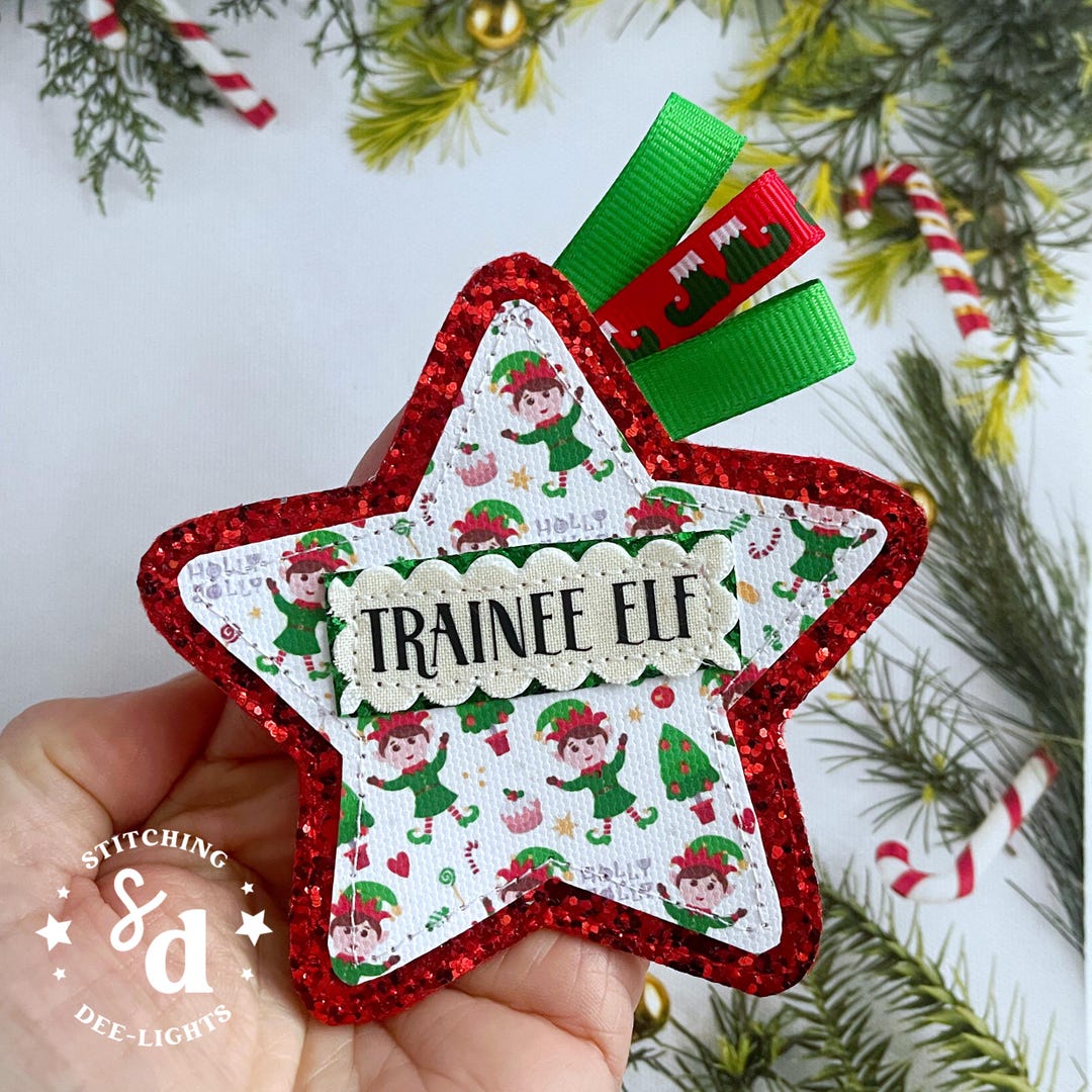 Glitter Star Trainee Elf Badge: Christmas Eve Box Filler - Etsy