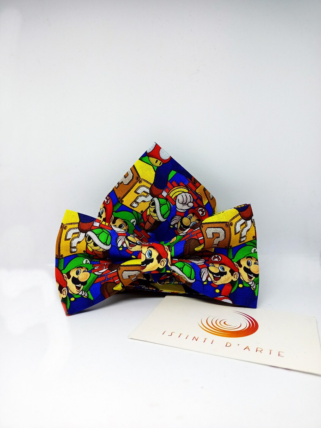 Super Mario Bow Tie and Handkerchief Set, Gift Ideas for Men ...