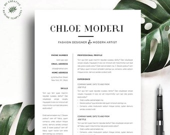 Black & White Resume Template 6 Modern, Professional, Creative ...