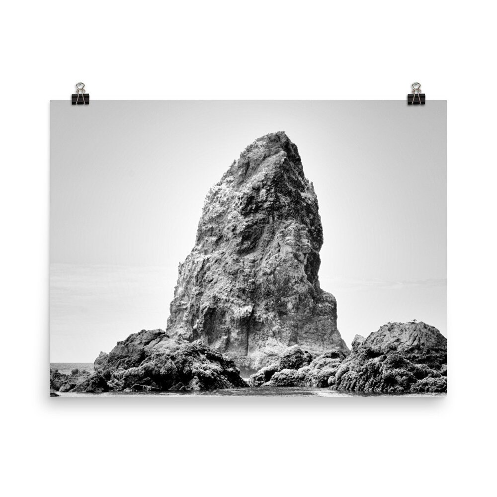 Haystack Rock Wall Art Haystack Rock Print Oregon Coast | Etsy