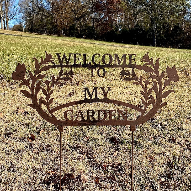 Personalized Welcome Garden Signs - Etsy