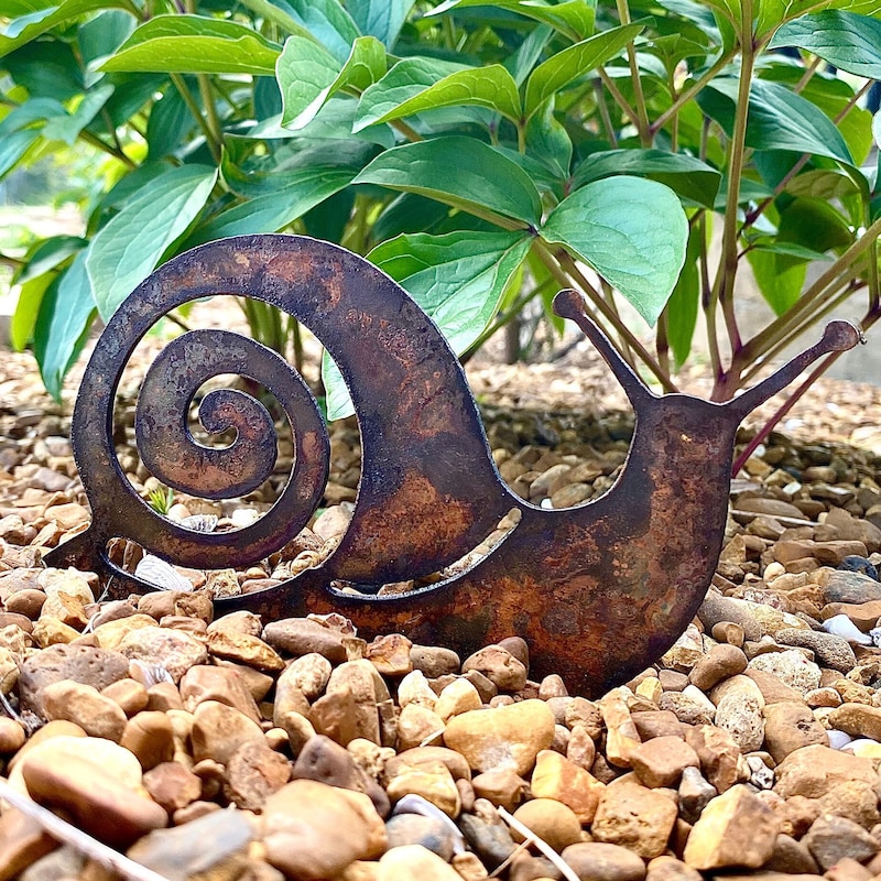 Snail Garden Art Metal - Etsy