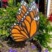 Hand Painted Metal Monarch Butterfly - Etsy