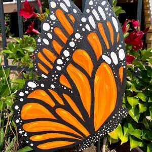 Hand Painted Metal Monarch Butterfly - Etsy