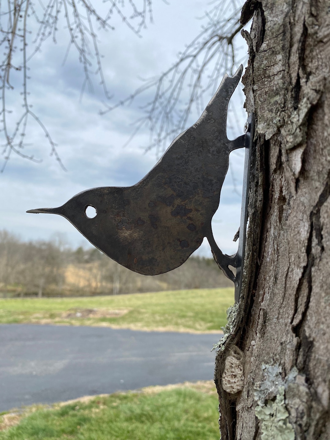 Nuthatch Bird Metal Art With Bracket- Bird Art- Bird Decor- Metal Art ...