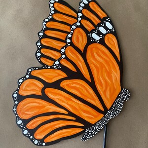 Hand Painted Metal Monarch Butterfly - Etsy