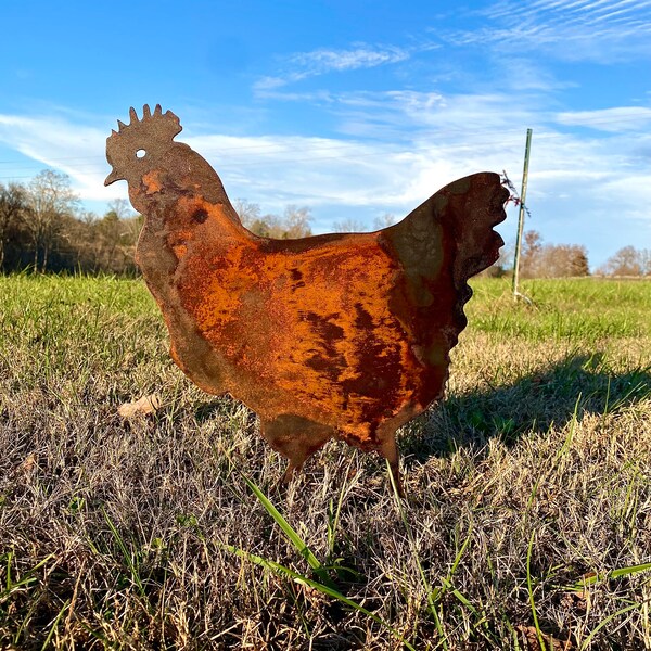 Metal Chickens - Etsy