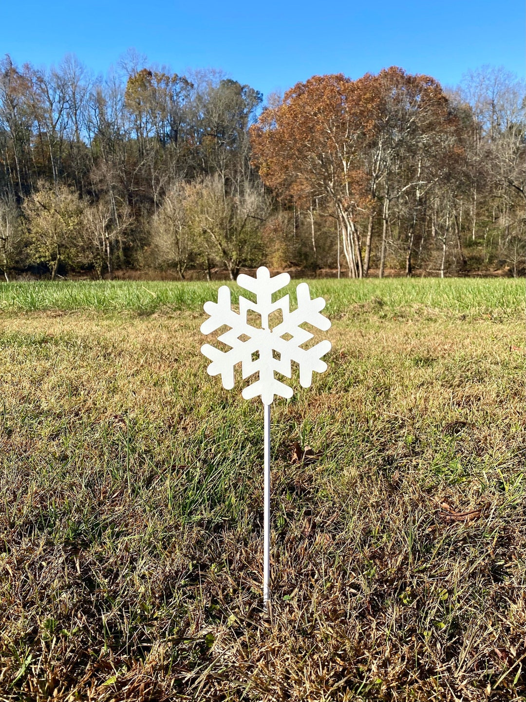 Metal Winter Snowflake Yard Art Outdoor Garden Decoration - Etsy