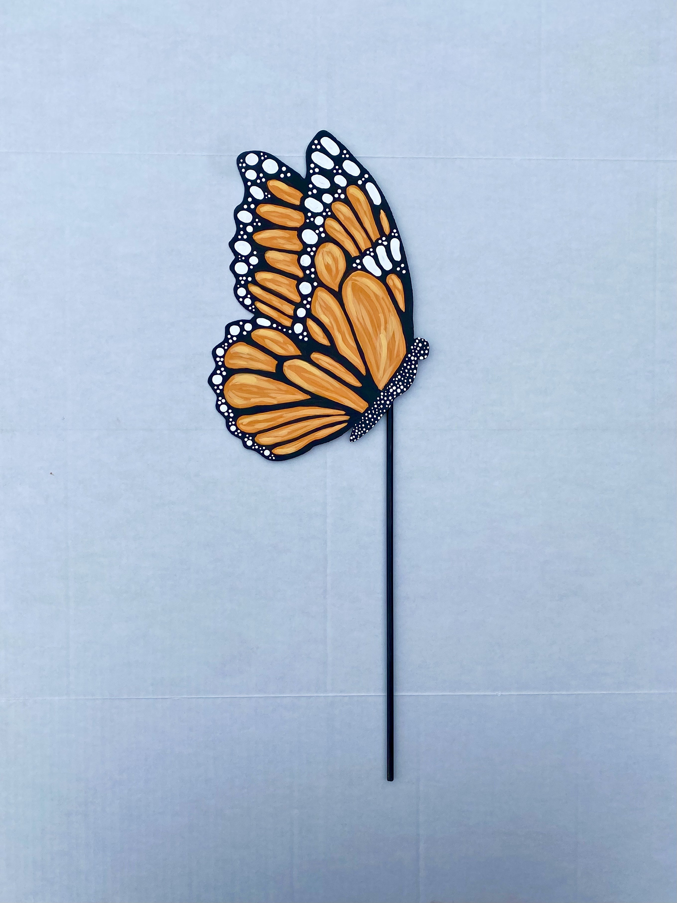 Hand Painted Metal Monarch Butterfly - Etsy