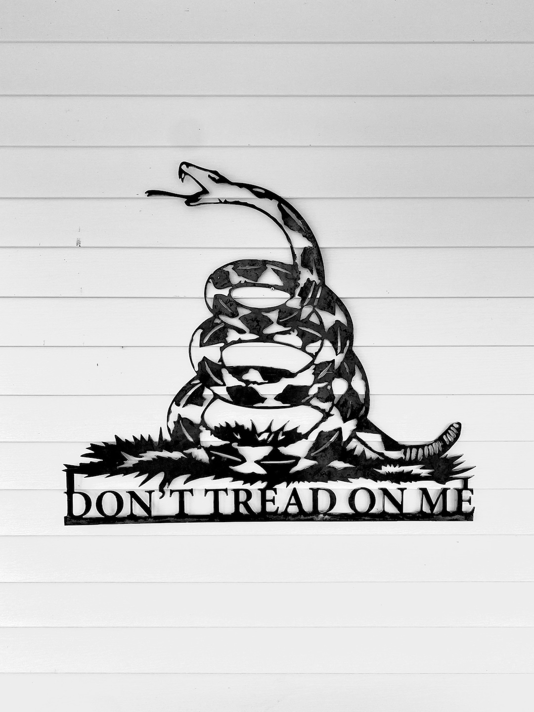 Metal Don’t Tread on Me Sign- Man Cave Garage Decor- Wall Decor- Gift ...