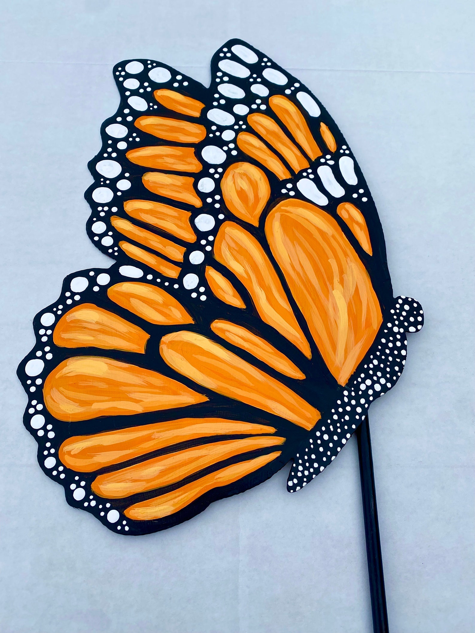 Hand Painted Metal Monarch Butterfly - Etsy