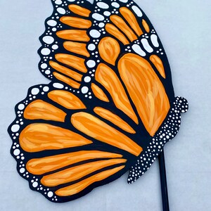 Hand Painted Metal Monarch Butterfly - Etsy