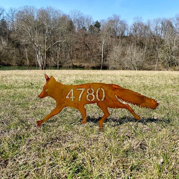 Rustic Fox Yard Art - Etsy