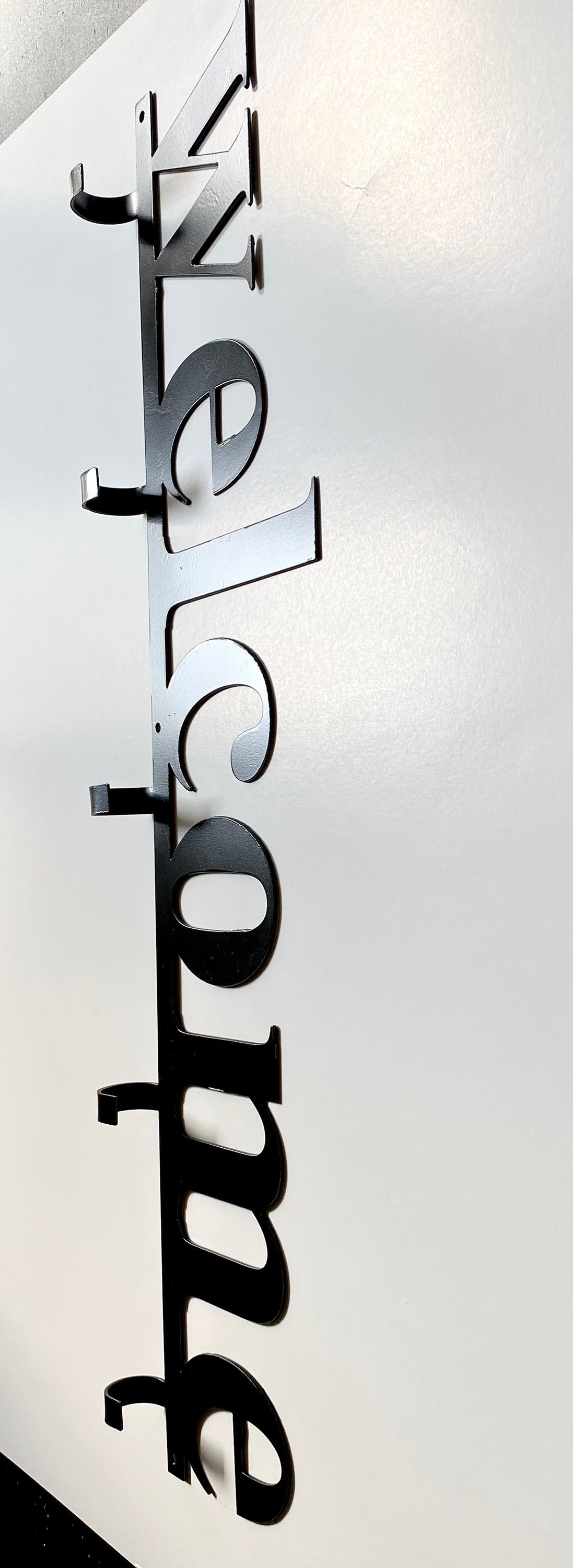 Metal Welcome Sign With Hangers Entryway Coat Hanger-wall - Etsy