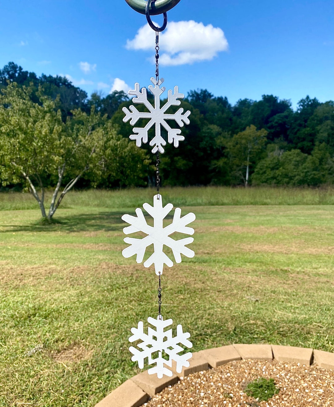 Metal Hanging Snowflake- Christmas Decor- Winter Decor Snowflake Indoor ...