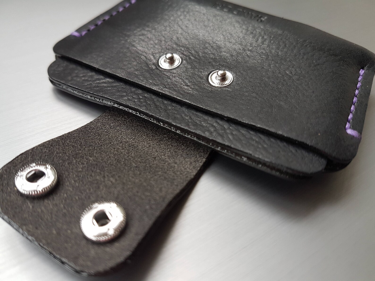 Sandori Mini Wallet Wallet Wallet Real Grained Italian - Etsy