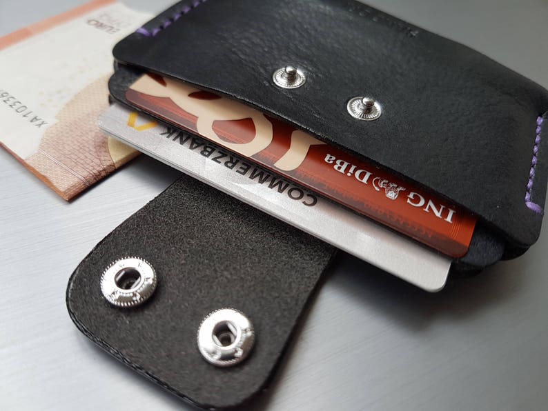 Sandori Mini Wallet Wallet Wallet Real Grained Italian - Etsy