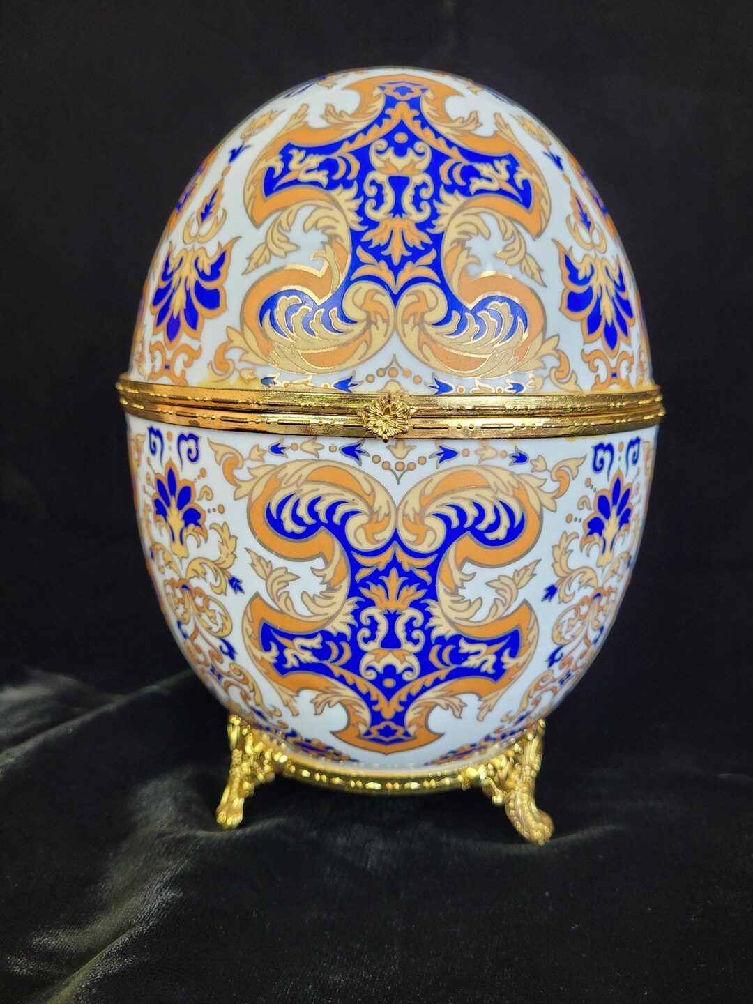 Vintage LARGE Mirai Systems Faberge Porcelain Egg. Storage Egg. - Etsy