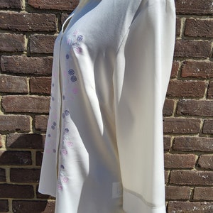 Vintage Cream Riddella Floral Embroidery Blouse. UK Size 14 - Etsy