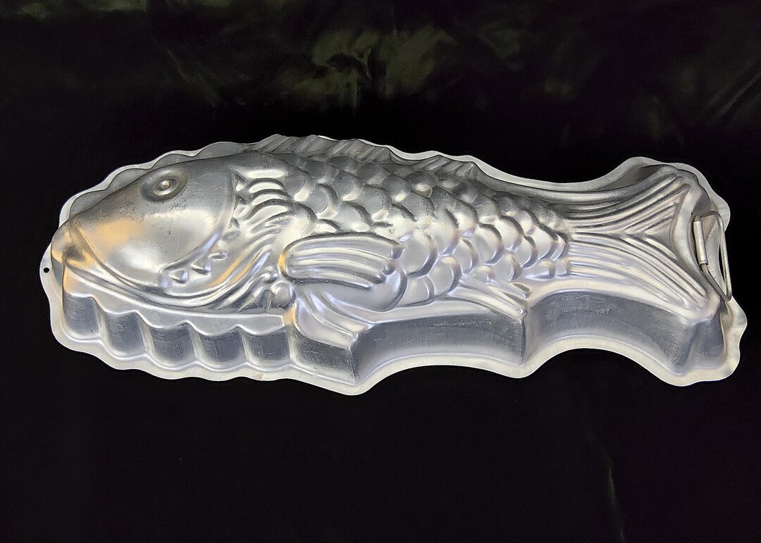 1950s Large Fish Shaped Aluminum Jelly, Pudding Mold - Etsy