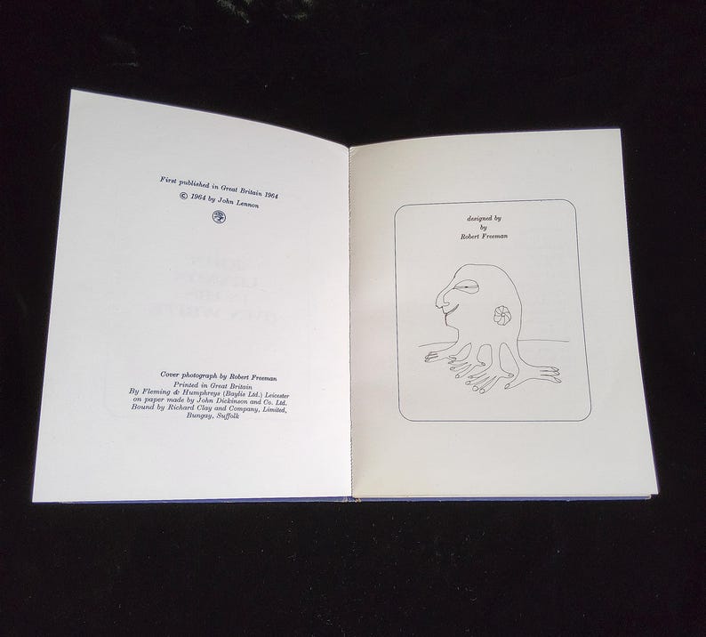 John Lennon, in His Own Write, 1964, 1st Edition Hardback. - Etsy