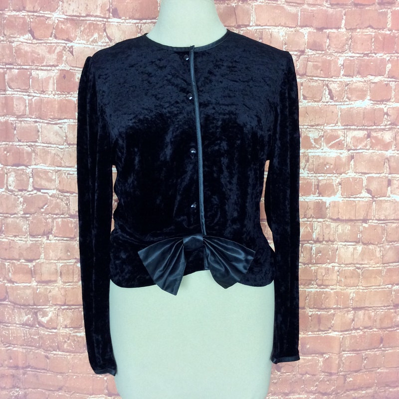 Black Velvet Cardigans - Etsy UK