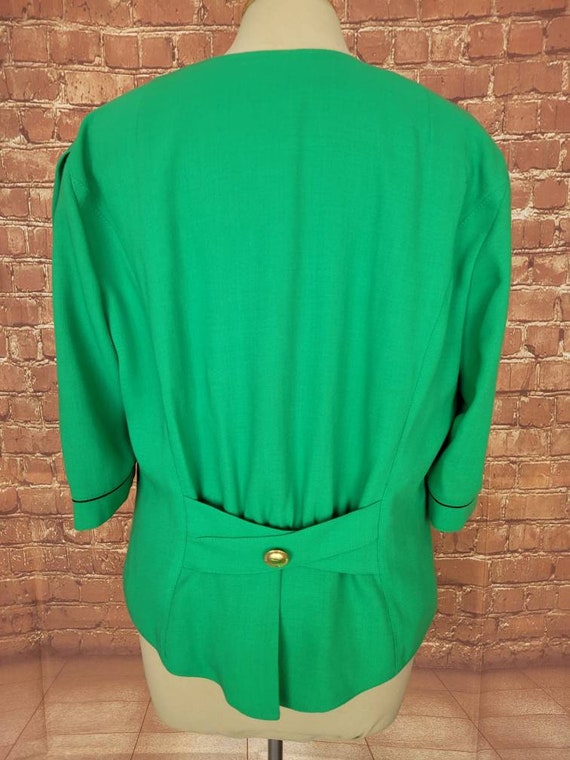 Horst Basler Trevira Vintage Green short sleeve Jacke… - Gem