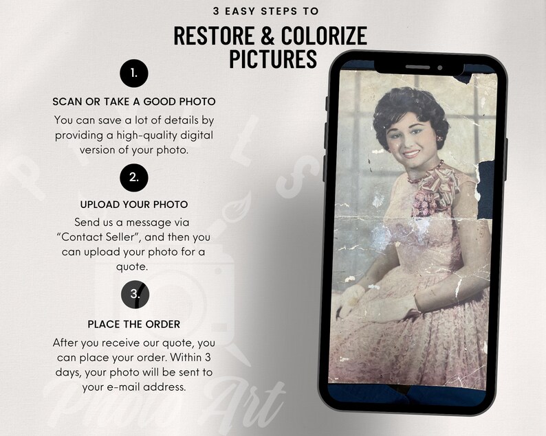 Restore Old Photo Restoration Service Colorize Photo Gift Family ...