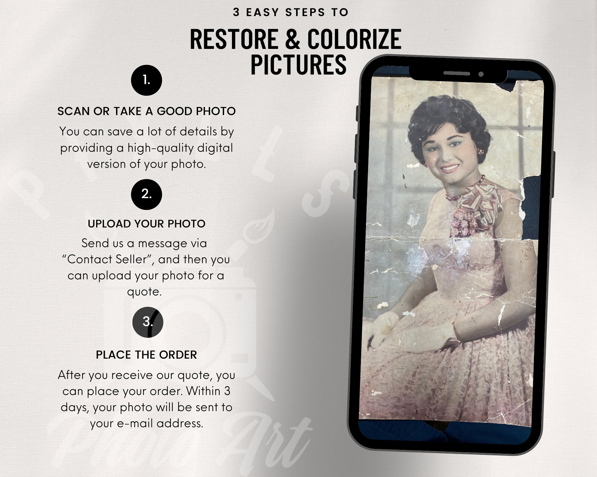Restore Old Photo Restoration Service Colorize Photo Gift Family ...