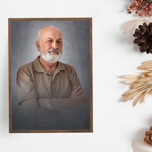 Custom Memorial Portrait, Funeral Obituary Photo, Remembrance Gift - Etsy