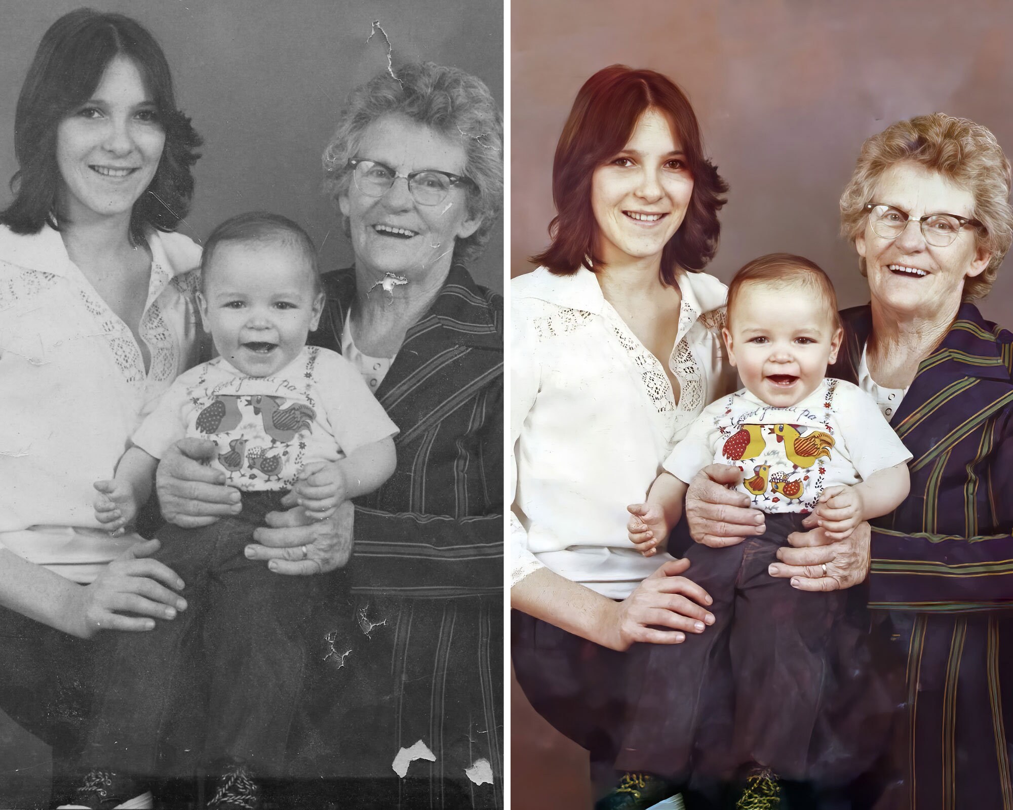 Old Family Photo Color