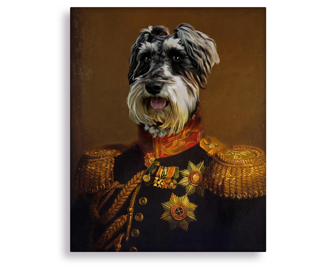 Custom Portraits of Pets, Hand Painted Dog Portraiture, Colorful Doggie ...