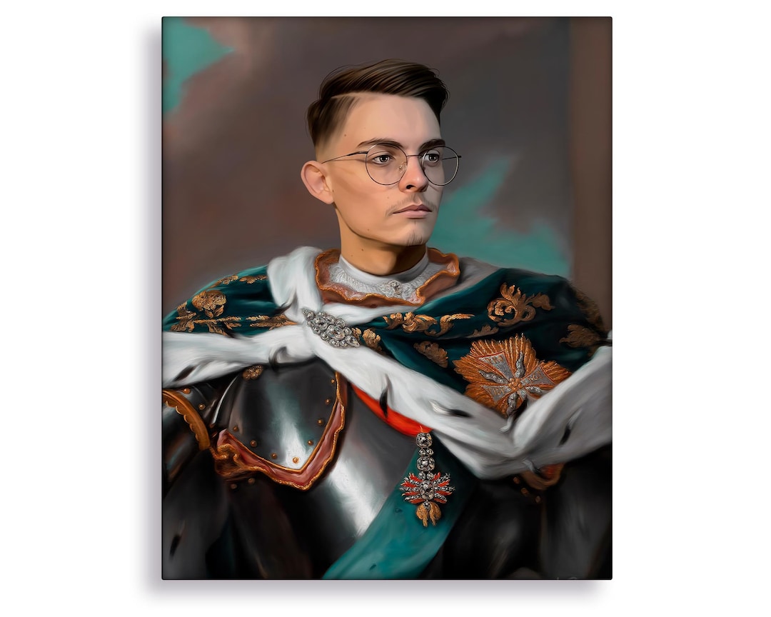 Custom Oil Painting of Your Husband or Boyfriend as a 18th Century ...