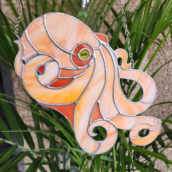 Stained Glass Patterns Octopus - Etsy