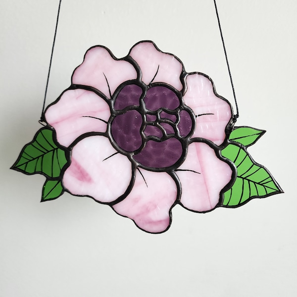 Peony Stained Glass - Etsy
